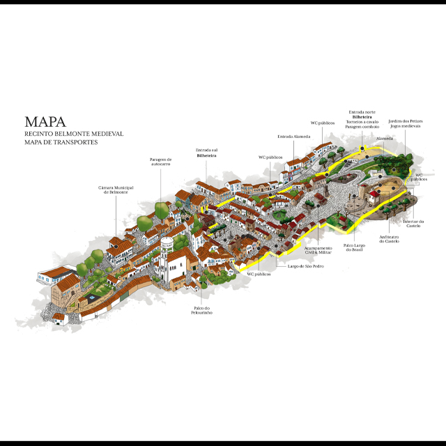 Mapa Centro Histórico – Município de Belmonte